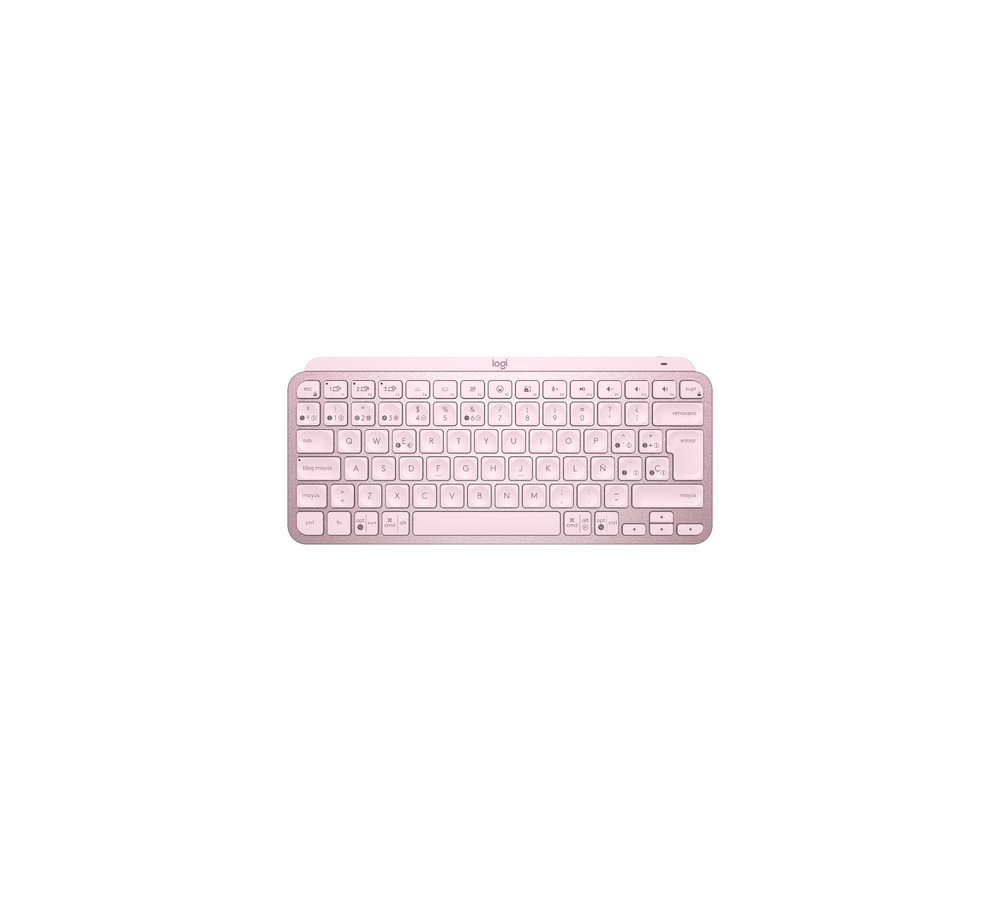 TECLADO LOGITECH MX KEYS MINI ROSE ILUMINADO MASTER SERIES INALAMBRICO ...